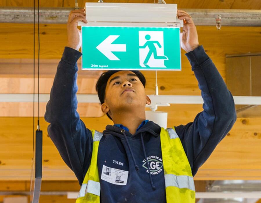Exit & emergency lighting install/testing | LGE Electrical Services